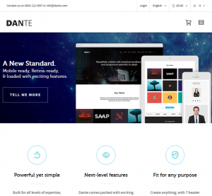 Responsive Business WordPress Theme With Animation Effects