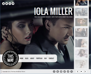 Responsive Full Screen Background Slider WordPress Theme