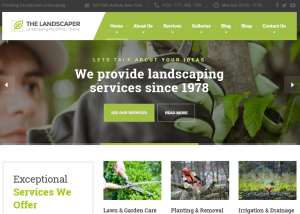 Top 5 Garden, Landscape, Lawn, Agriculture WordPress Themes