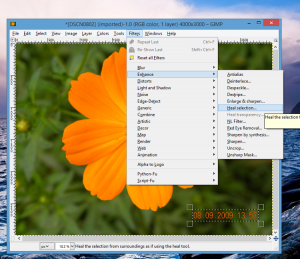 Remove Date And Time Stamp From Image For Free Using GIMP