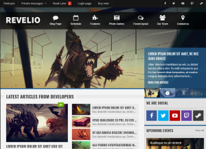 Top 5 Online Games, Gaming Website, MMORPG HTML5 Templates