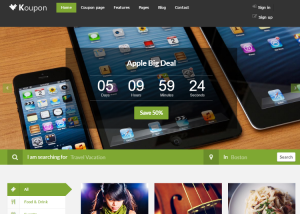 Top 5 Coupons, Discounts, Deals, Affiliate HTML5 Templates