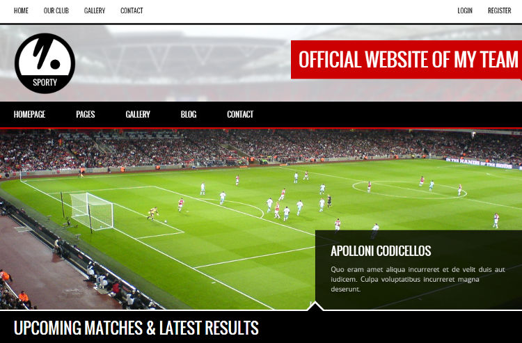 Top 5 Sports Club Website, Football, Soccer HTML5 Templates