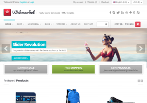 Top 5 Ecommerce, Web Shop, Online Store HTML5 Templates