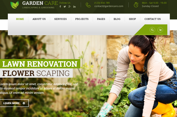 Top 5 Garden, Landscape, Lawn, Agriculture HTML5 Templates