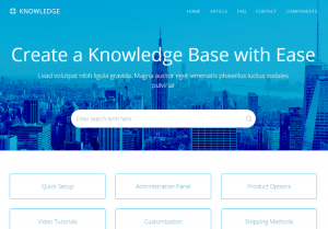 Top 5 Knowledge Base, Help Desk, Wiki, FAQ HTML5 Templates