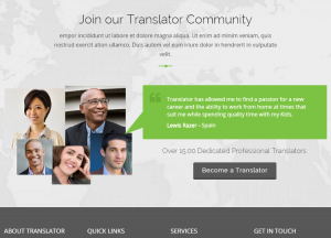 Language Translation Service, Translator HTML5 Template
