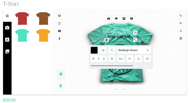 Best Custom Product Designer Woocommerce Wordpress Plugin