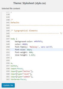 Change Font Size for Text and Background Color in WordPress